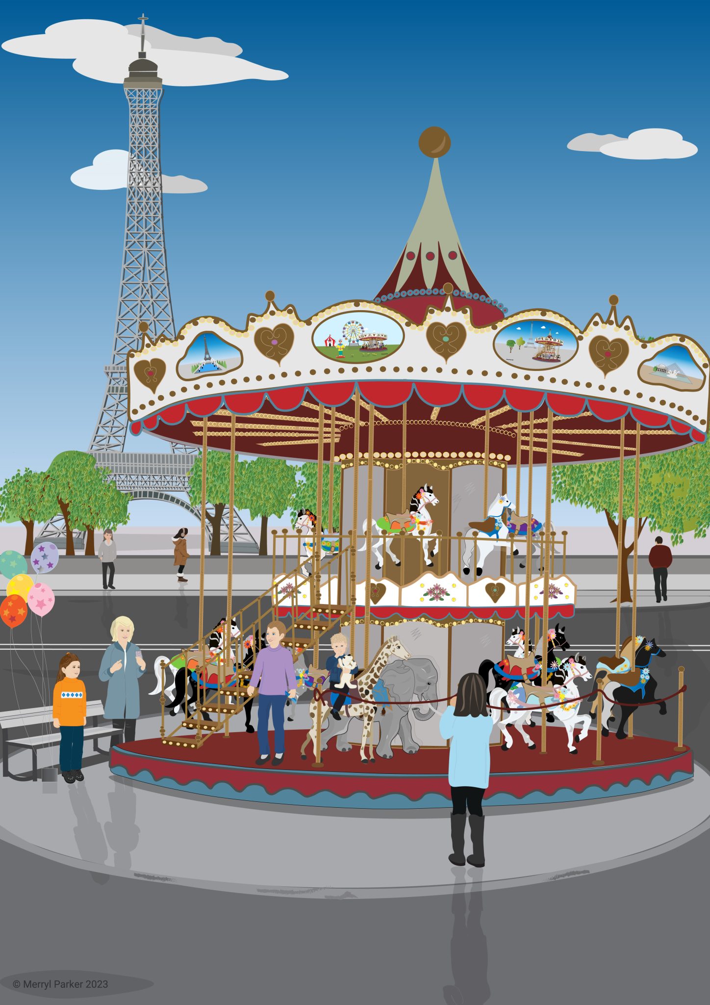 Carousel in Paris | Sunny Coast Art and Design